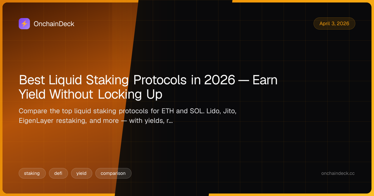 Best Liquid Staking Protocols in 2026 — Earn Yield Without Locking Up ...