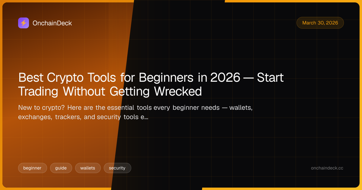 Best Crypto Tools for Beginners in 2026 — Start Trading Without Getting ...